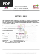 Formato Certificado Medico Dif para Descargar para | PDF | Microsoft ...
