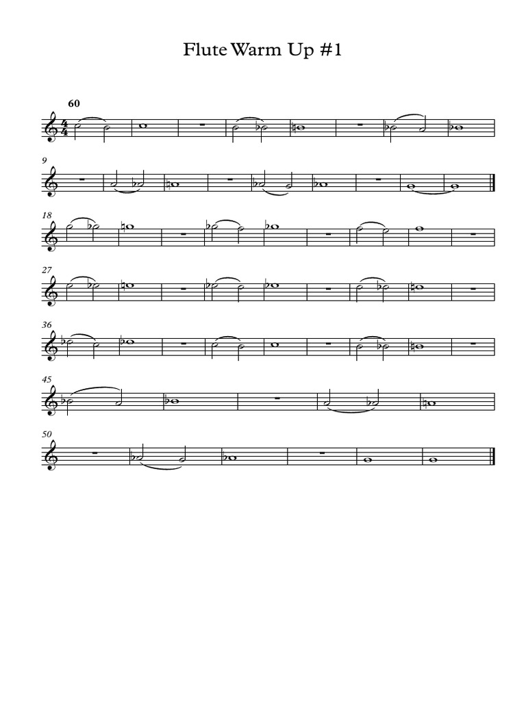 Flute Warm Up #1 | PDF