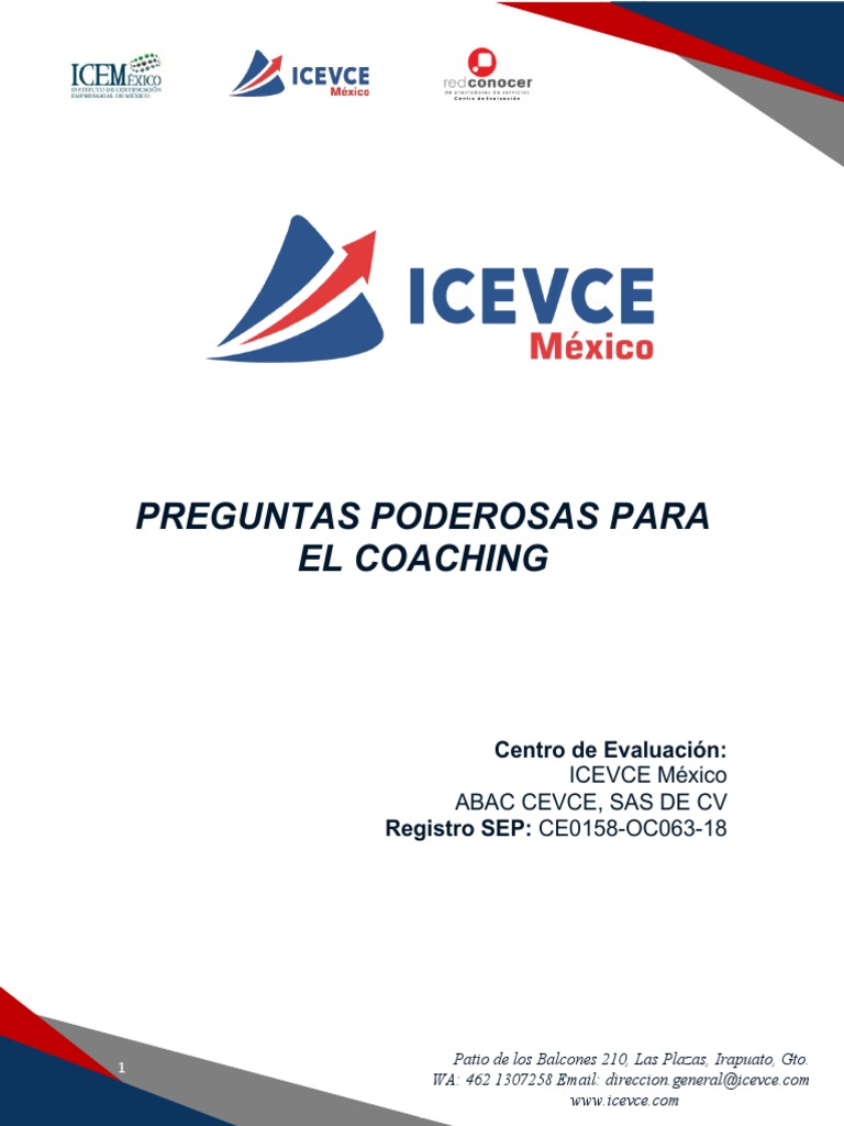 Preguntas Poderosas de Coaching | PDF | Aprendizaje