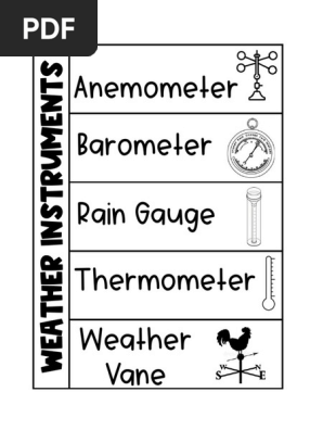 Weather Measurement Tool Worksheet Printable Measuring The Weather