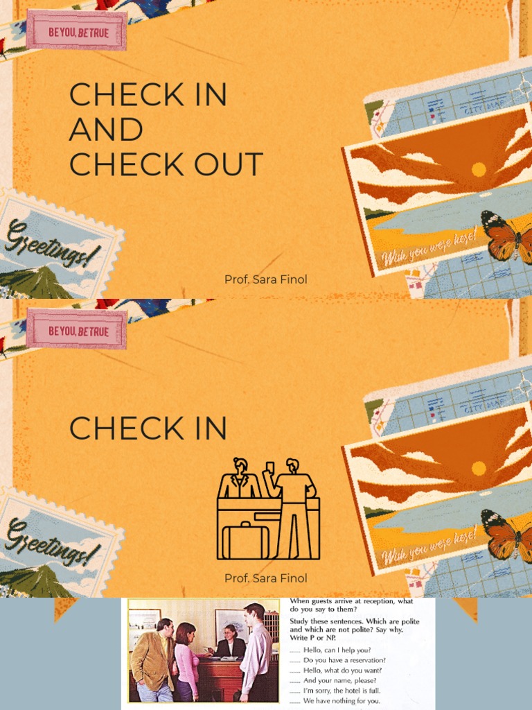 Check in and Check Out | PDF