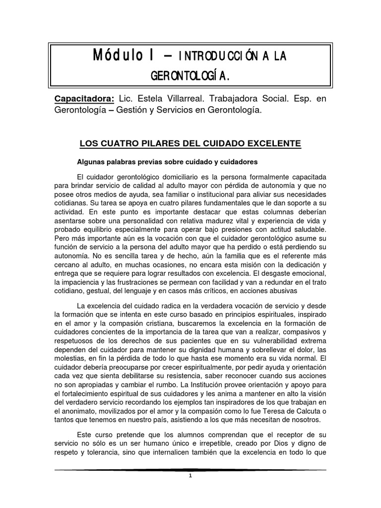 Modulo 1 - Clase 3 | PDF | Adultos | Vejez