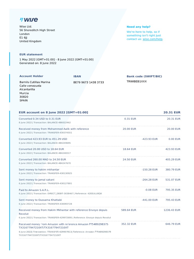 Balance Statement | PDF | Economies | Banking