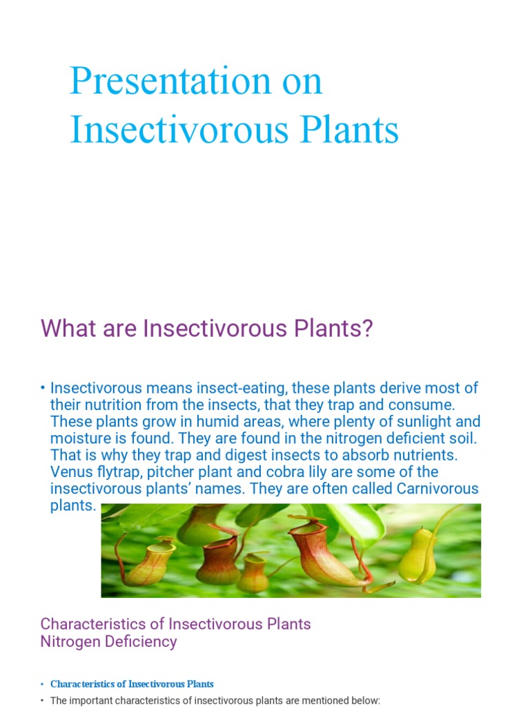 On Insectivorous Plants | PDF | Plants | Botany