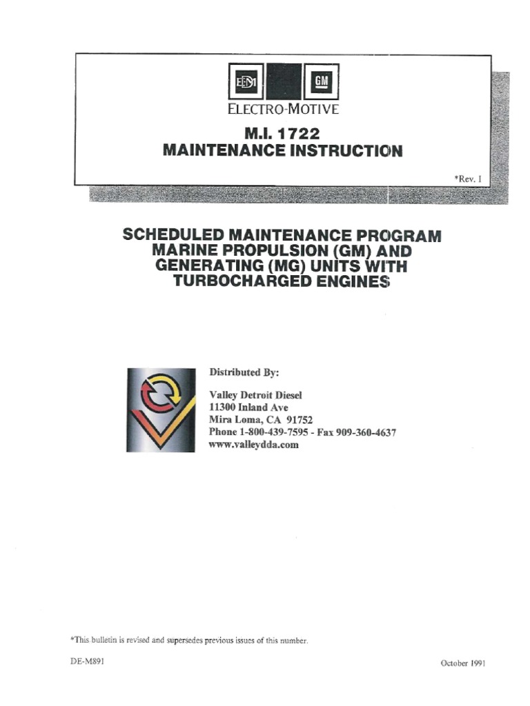 MI 1722 Scheduled Maint TURBO | PDF