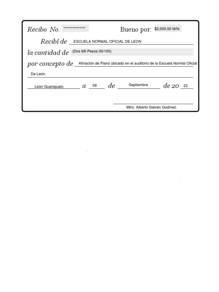 Machote Recibo de Dinero | PDF Machote Recibo de Dinero | PDF