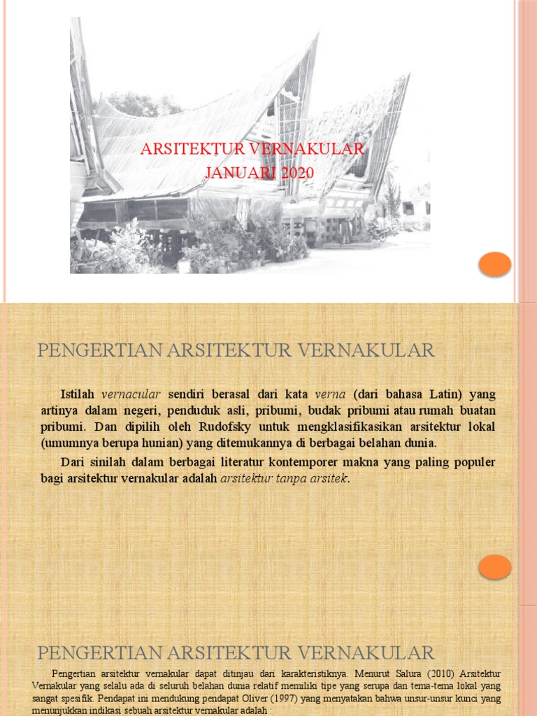 Arsitektur Vernakular | PDF