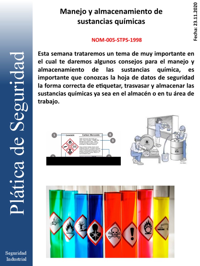 Manejo de Sustancias Quimicas Limpieza | PDF | Mercancías peligrosas | Seguridad y salud ocupacional