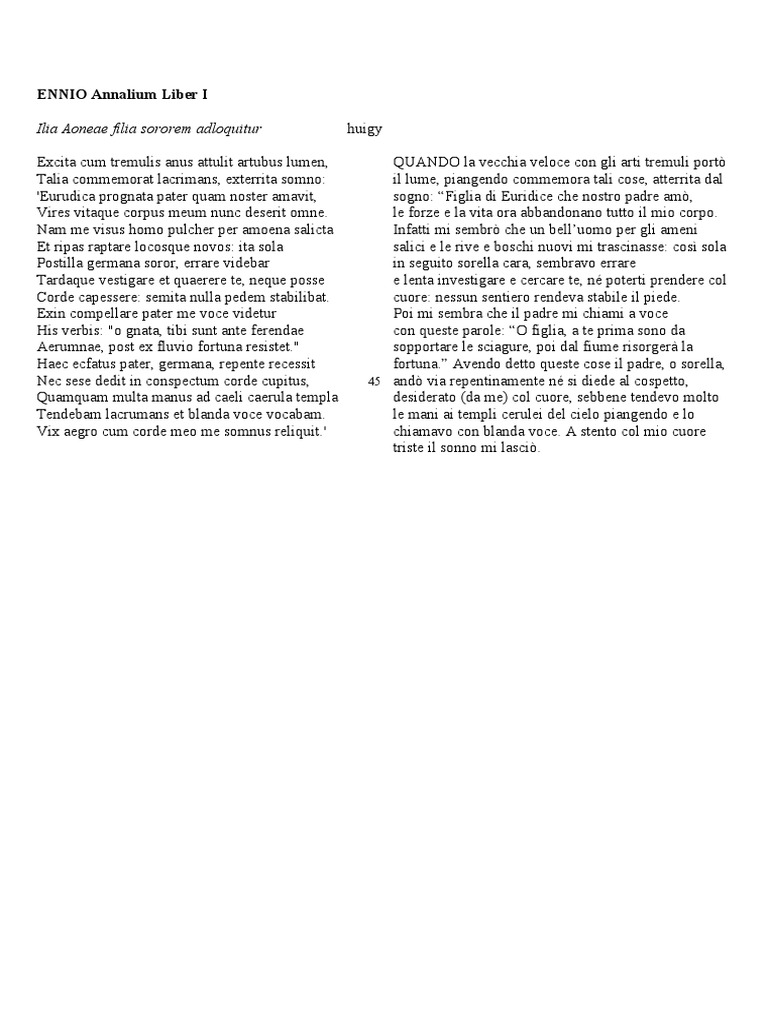 Ennio Flores Il Sogno Di Ilia | PDF