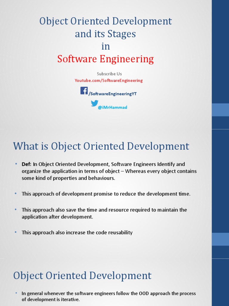 Object Oriented Development Stages | PDF | Object (Computer Science ... Object Oriented Development Stages | PDF | Object (Computer Science ...