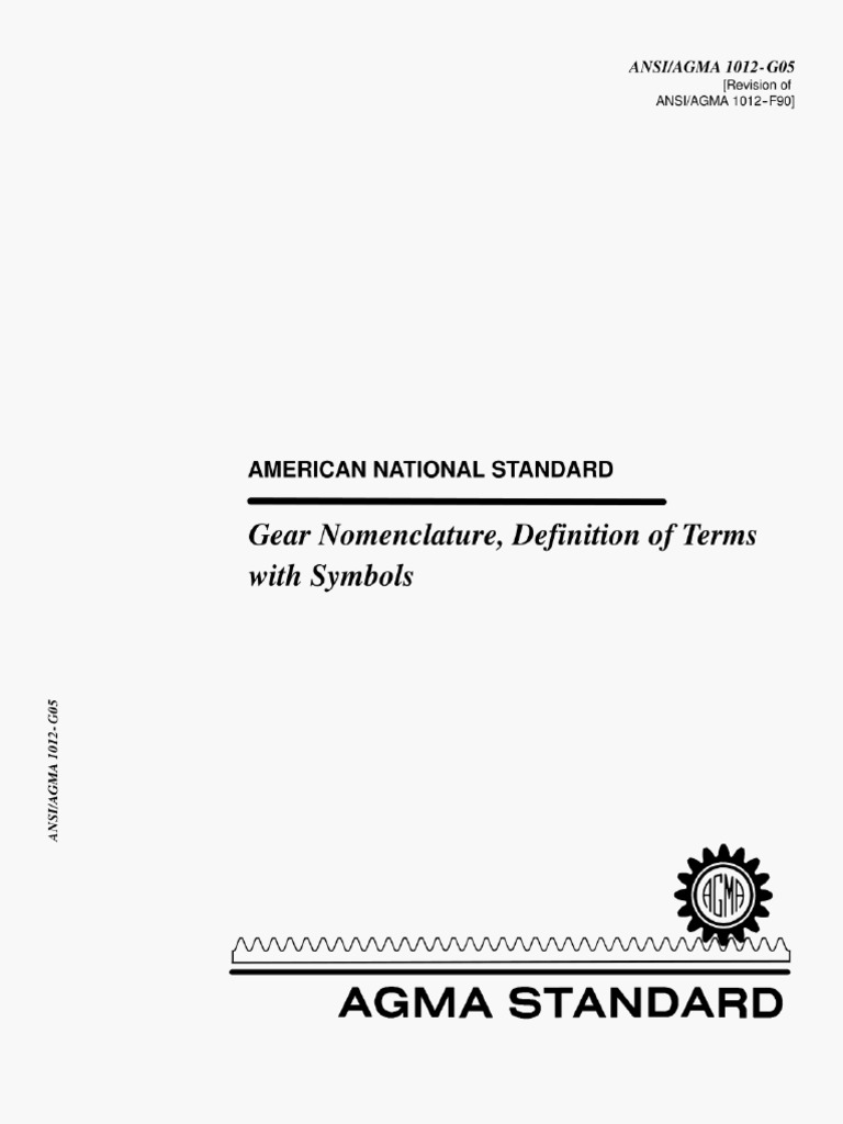 Agma 1012-G05-2005 | PDF