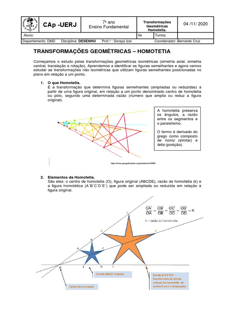 Homotetia 2020 | PDF | Linha (Geometria) | Ângulo