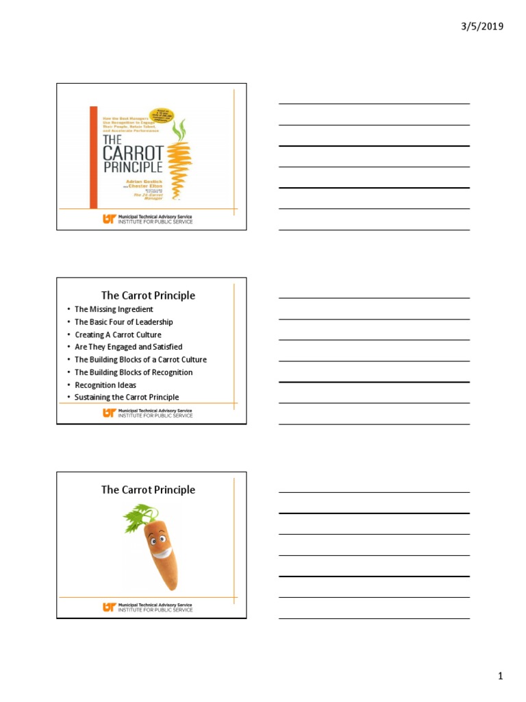 The Carrot Principle Explained | PDF | Turnover (Employment) | Leadership