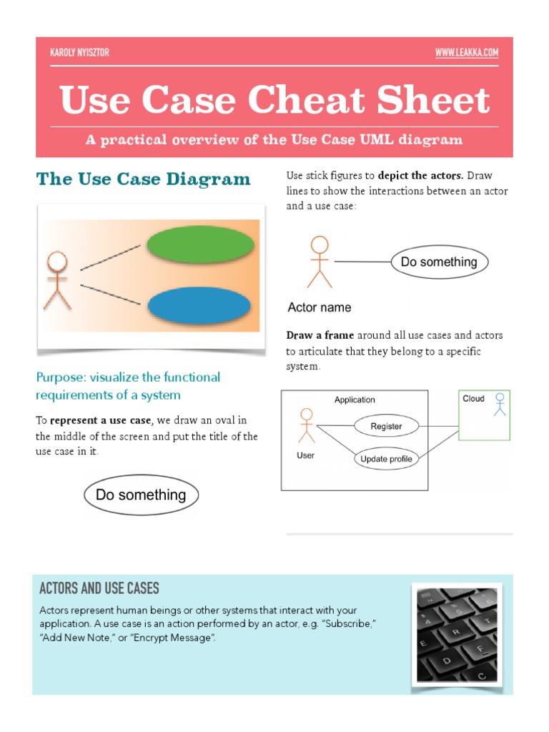 Use Case Diagram Cheat Sheet | PDF | Technology & Engineering