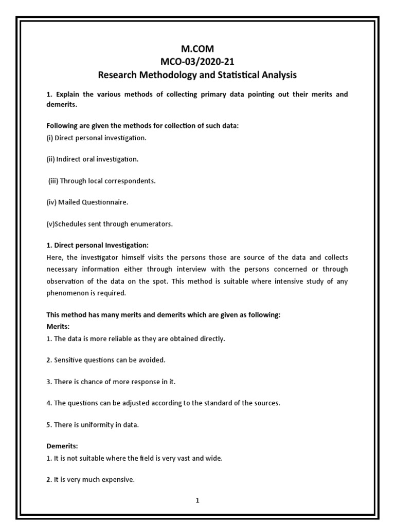 Mco-03 2020-21 | Download Free PDF | Cost Of Living | Sampling (Statistics)