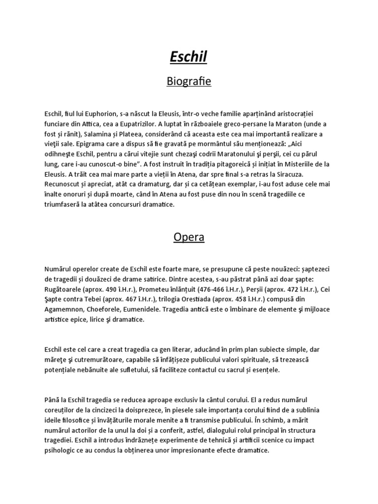 Eschil | PDF