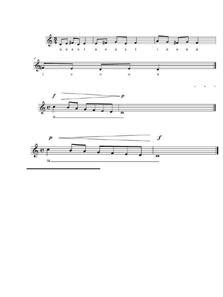 vocalize partituri | PDF