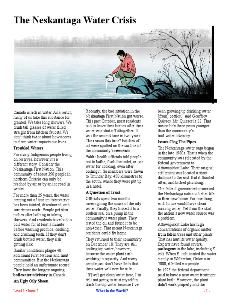 The Neskantaga Water Crisis | PDF | Water | Drinking Water