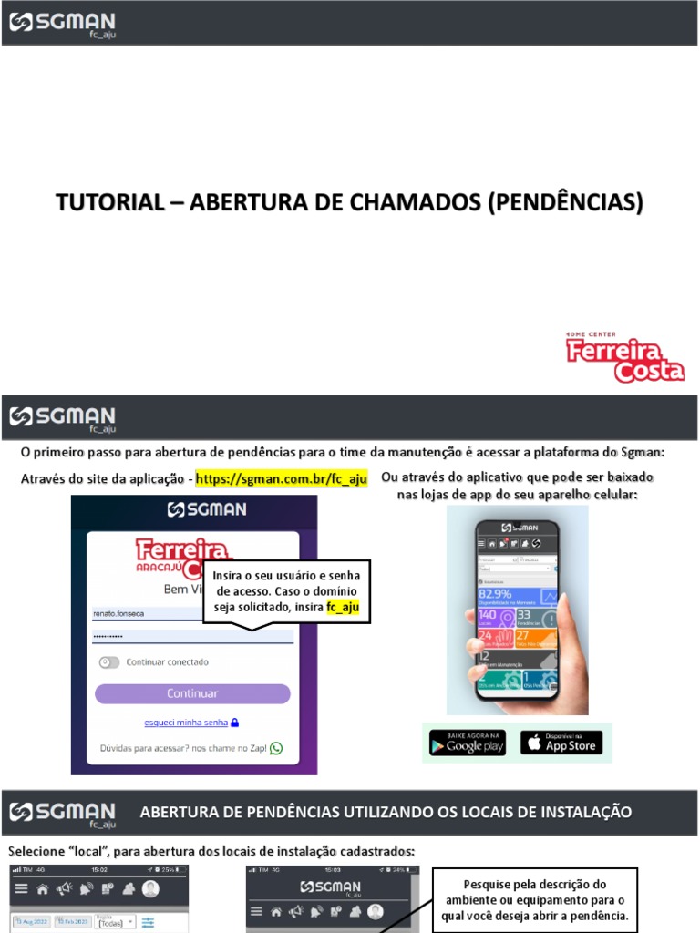 Guia de Abertura de Chamados | PDF | Código QR | Aplicativo para celular