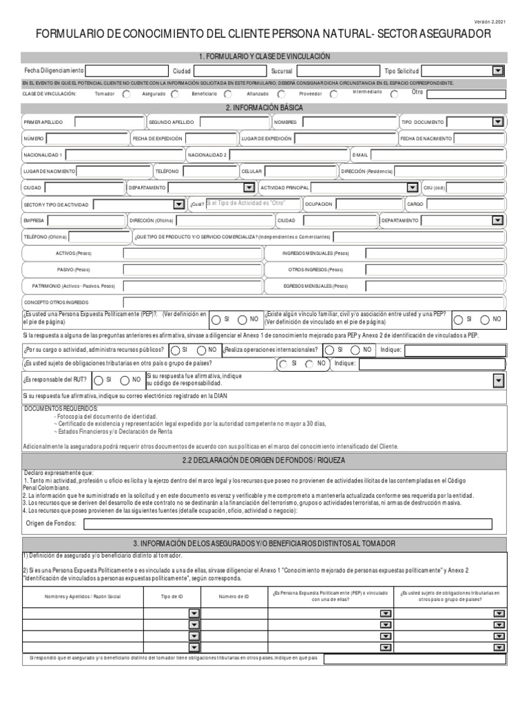 FORMATO ASEGURADORA | PDF | Seguro | Reaseguro