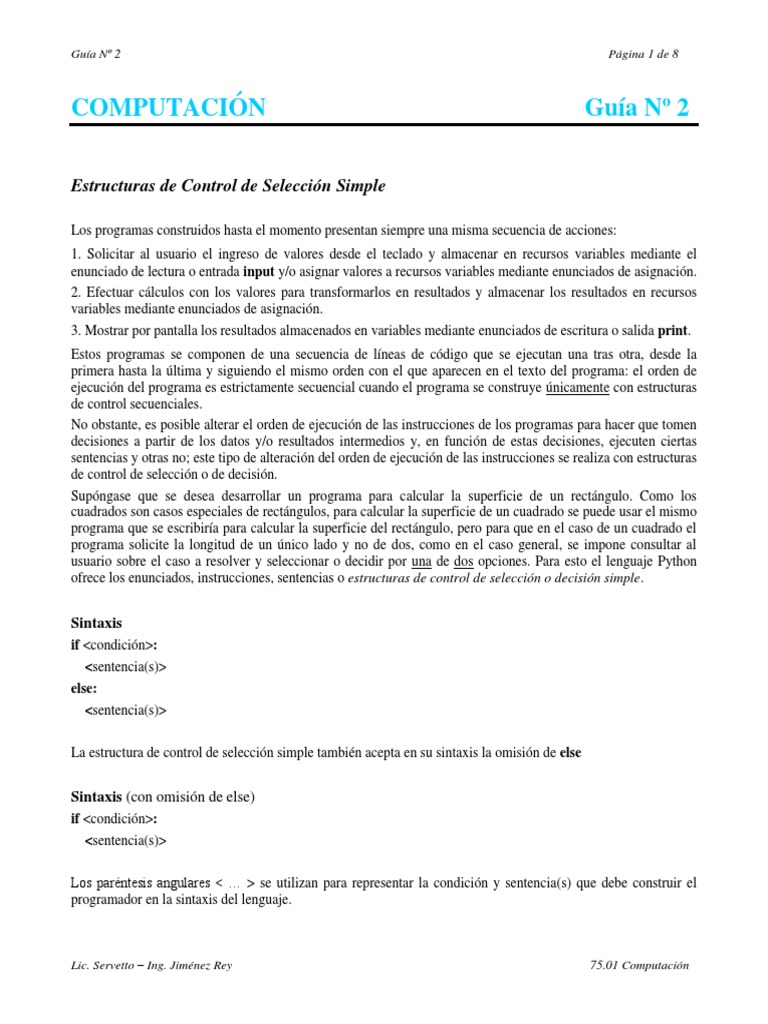 Guía 2 | Descargar gratis PDF | Programa de computadora | Programación