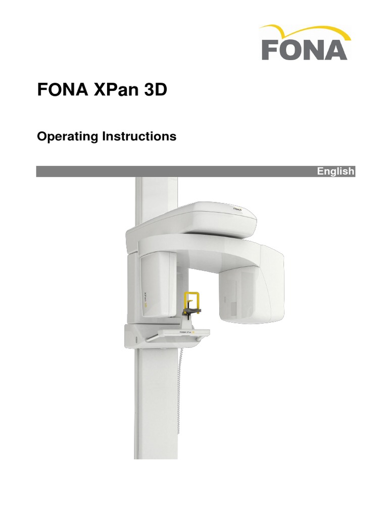 Fona XPan 3D Operating Instructions | PDF | Electromagnetic ...