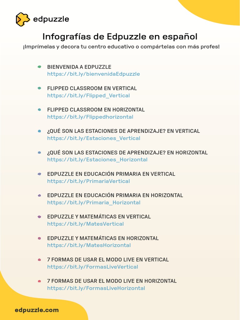 Infografias de Edpuzzle en Español | PDF