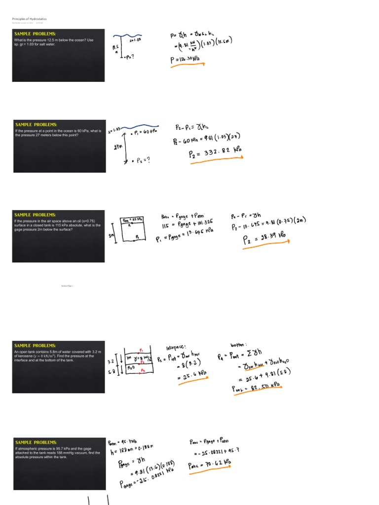 Principles of Hydrostatics Explained | PDF | Technology & Engineering