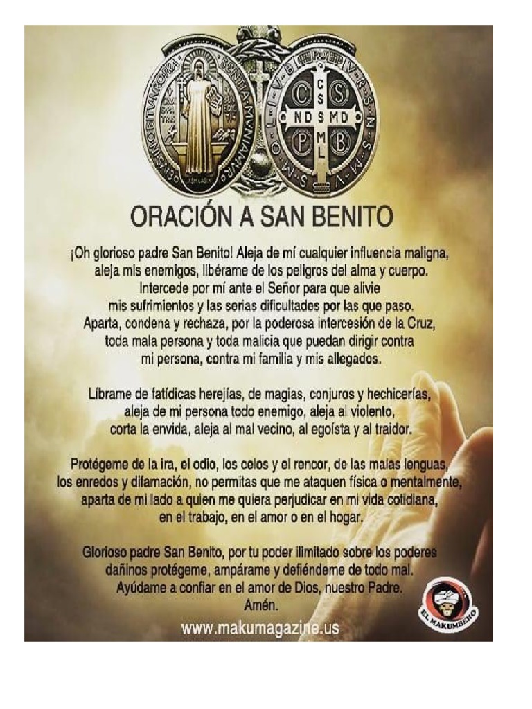 Oracion A San Benito | PDF