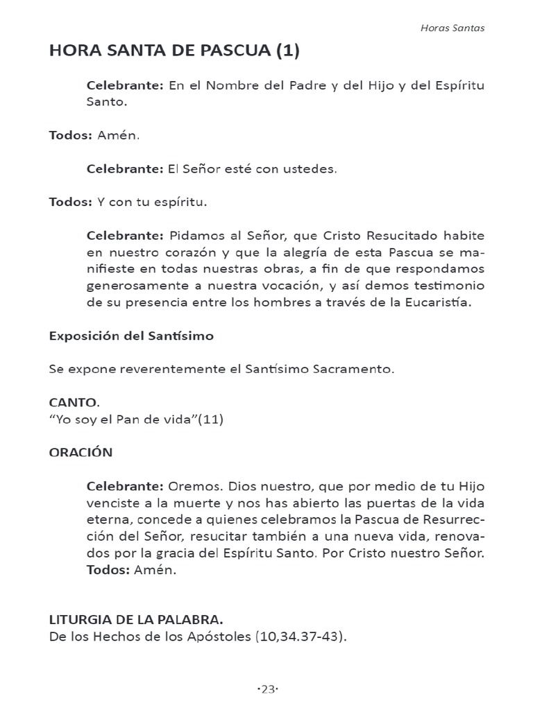 Hora Santa de Pascua 2 | PDF