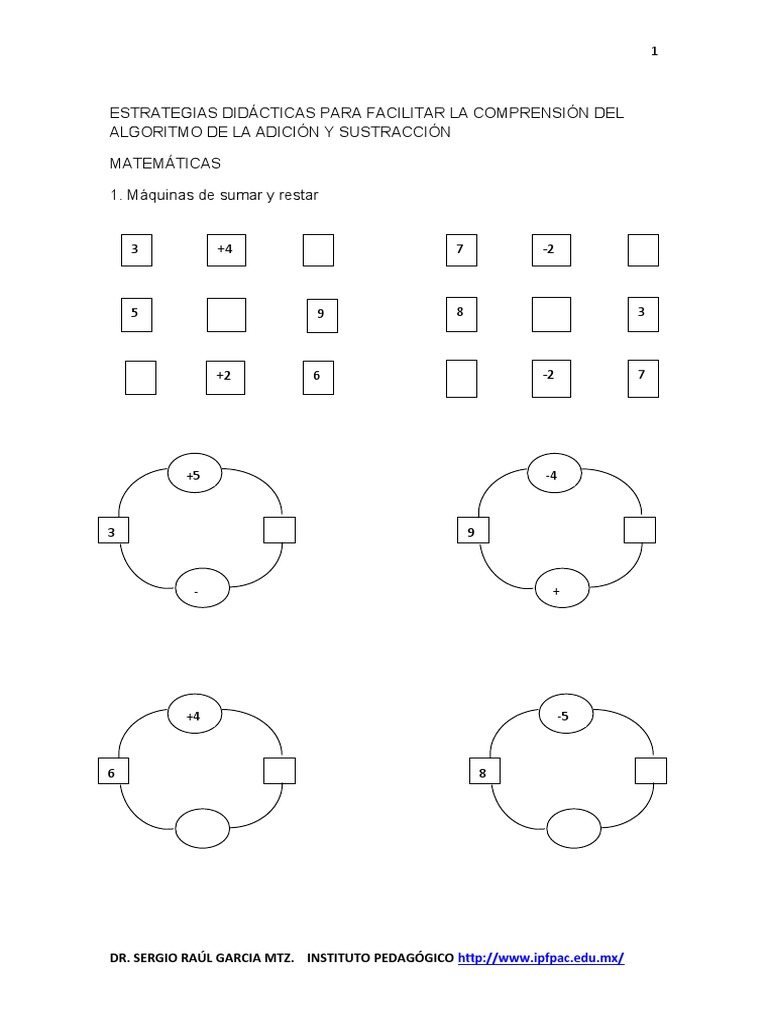 Estrategias para Sumar y Restar en Primaria | PDF | Sustracción