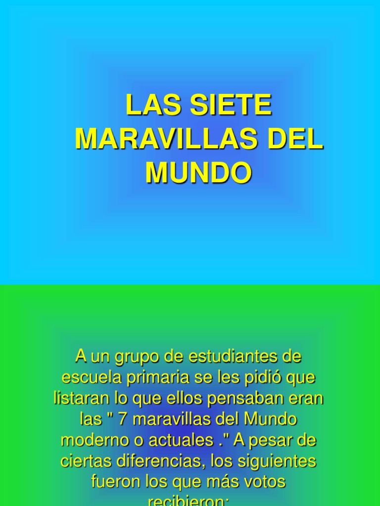 Las 7 Maravillas del Mundo Moderno | PDF