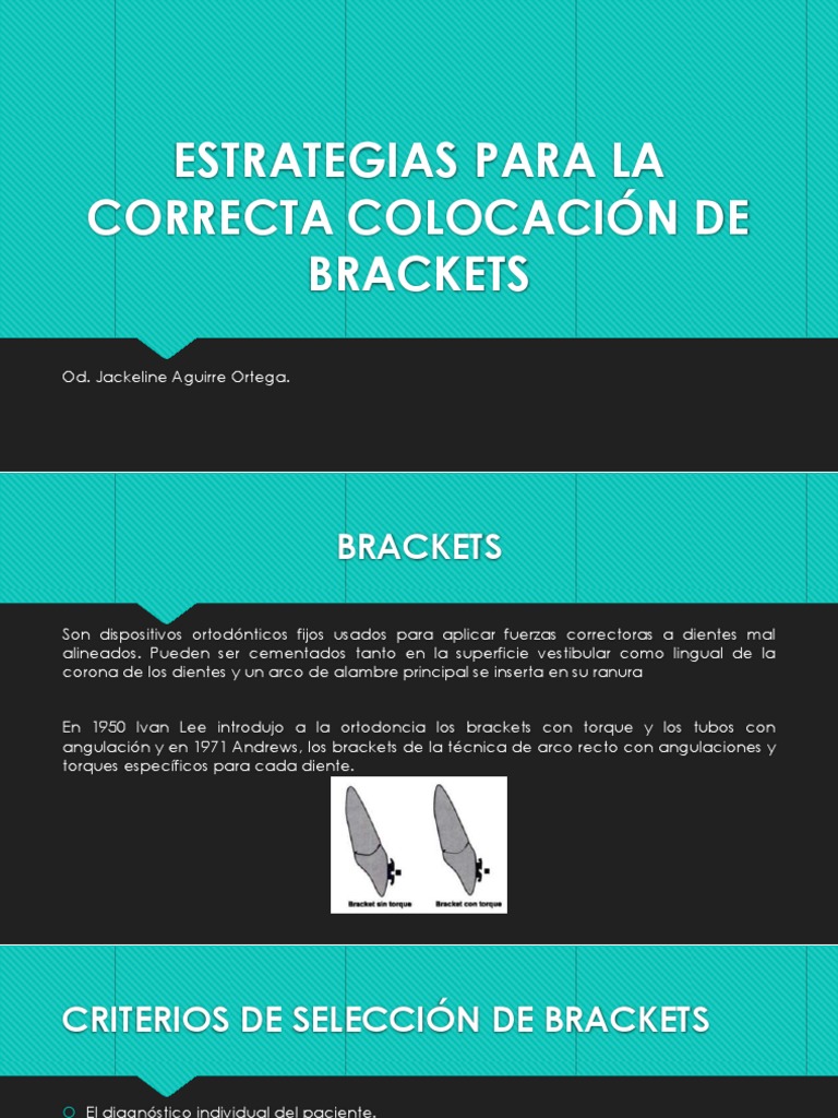 Estrategia para La Correcta Colocacion de Brackets | PDF | Ramas de ...