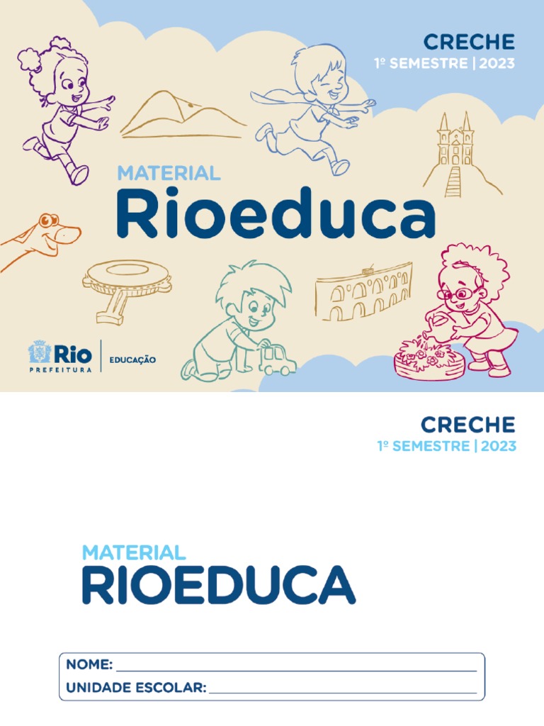 Material Rioeduca Creche-1sem2023 | PDF | Tinta | Vermelho