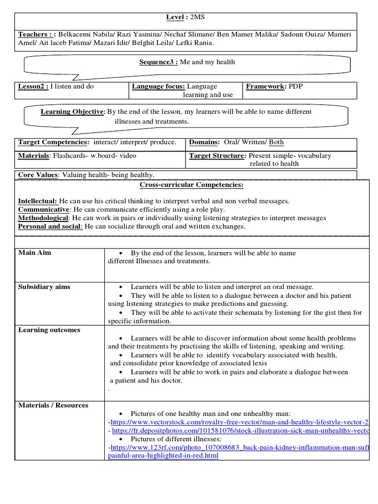 2MS - Sequence 3 - I Listen and Do. | PDF | Learning | Linguistics
