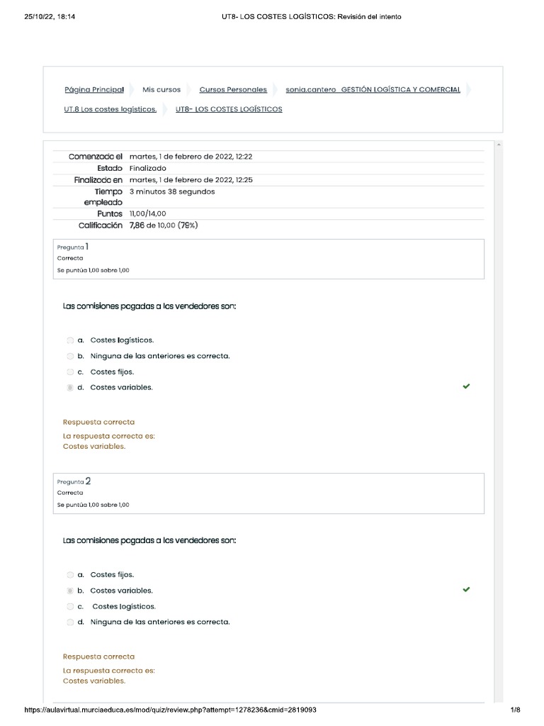 Test Tema 8 Logistica | PDF