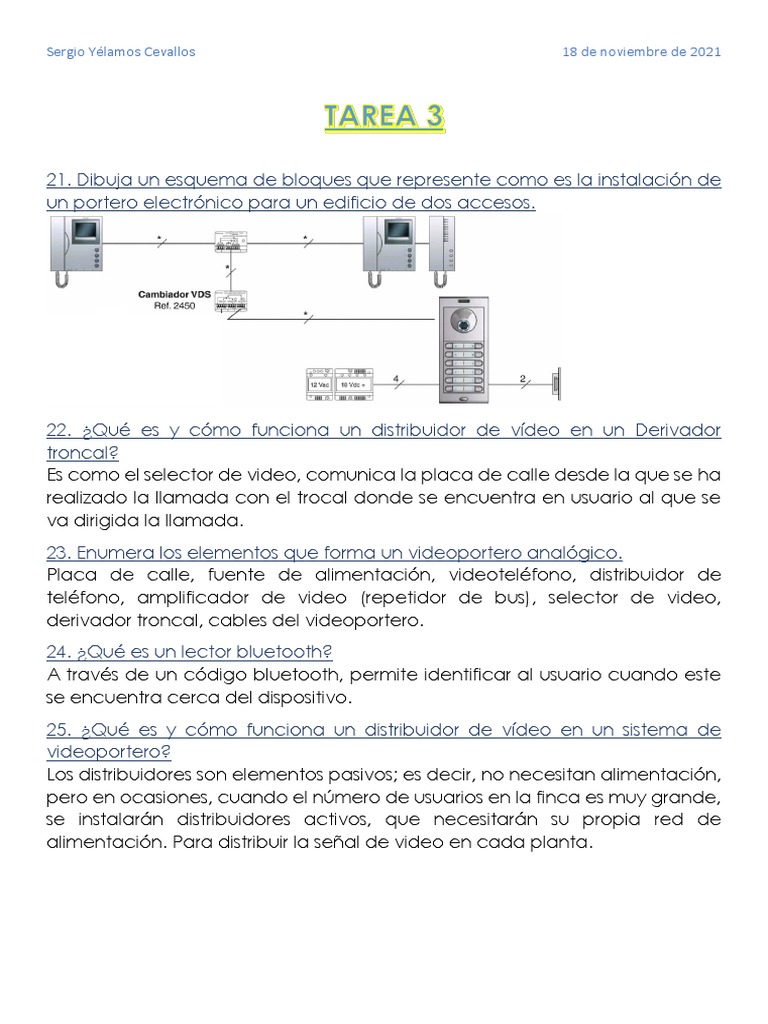 TM 3 Tarea 3 | PDF | Circuito cerrado de televisión | Informática