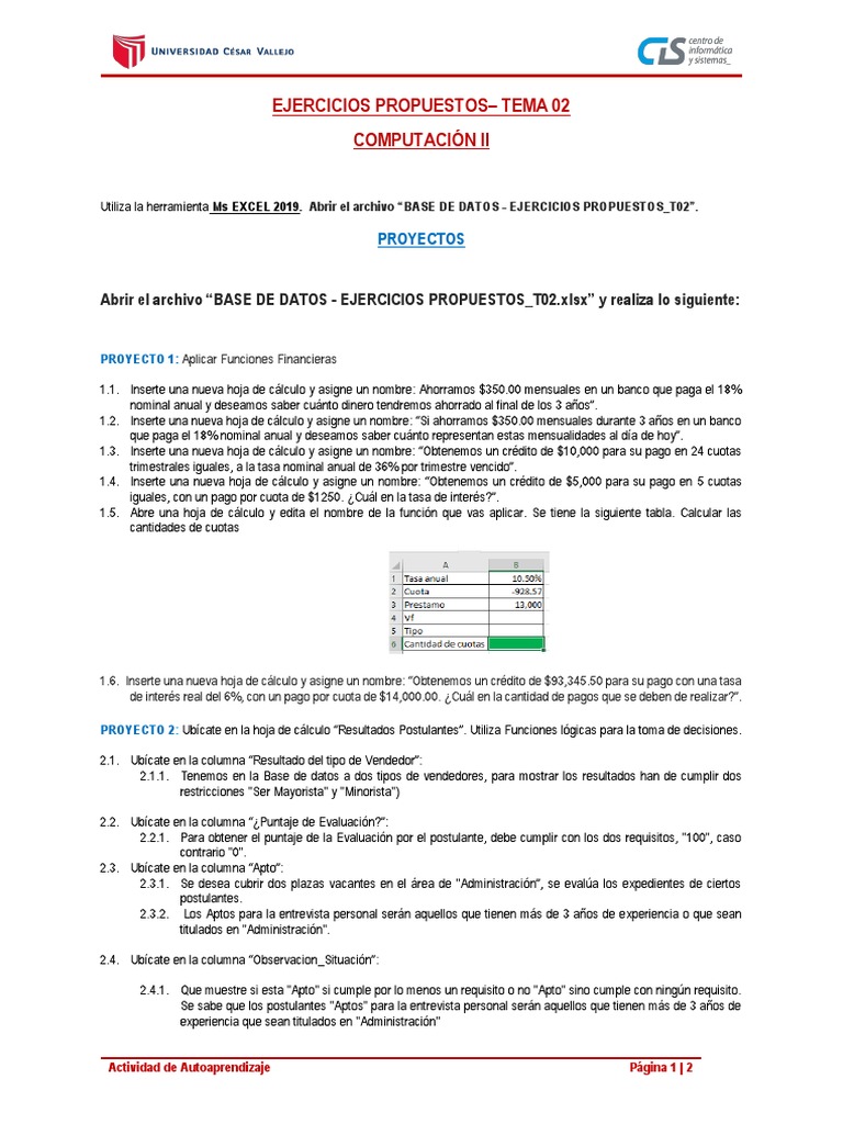 c2 - Re - Ejercicios Propuestos - t02 | PDF | Economias