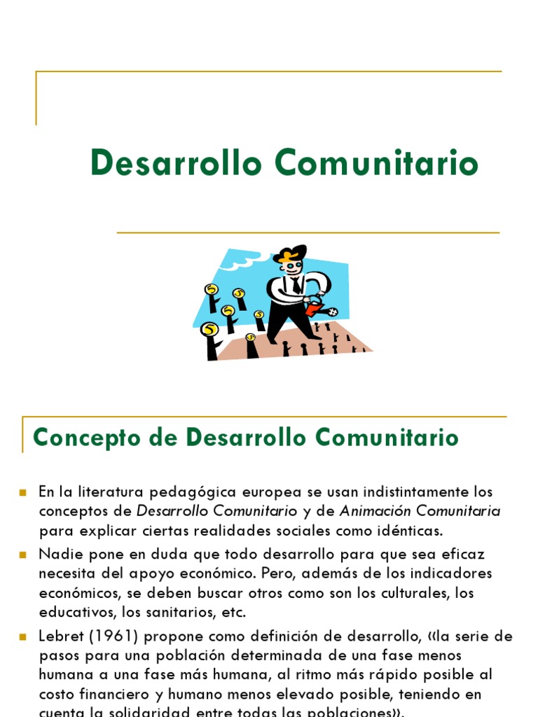 S15.s1 - Desarrollo Comunitario | PDF | Realidad | Concepto