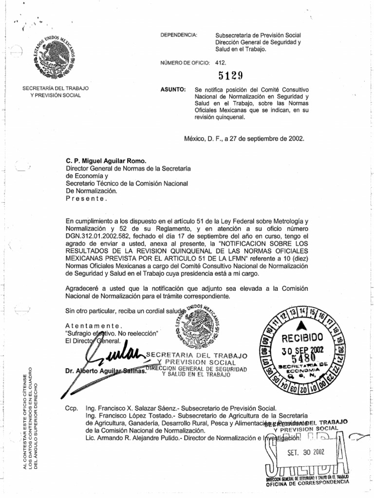 Nom 013 STPS 1993 2002 | PDF | Seguridad Social