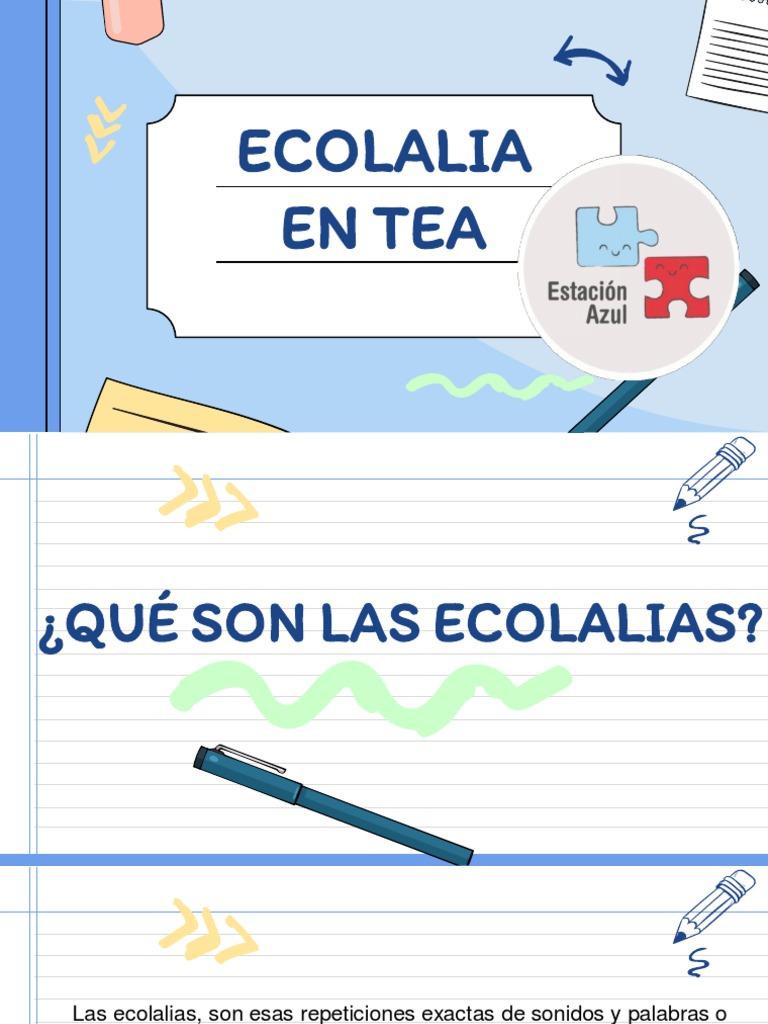Ecolalia Tea | PDF | Espectro autista | Ciencia cognitiva