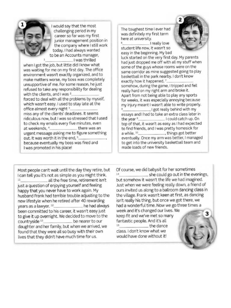 Discourse - Markers Exercise Grammar | PDF