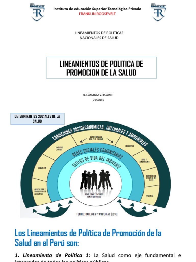 16 Lineamientos de Politica de Promocion de La Salud 22 | PDF | Promoción de la salud | Entorno ...