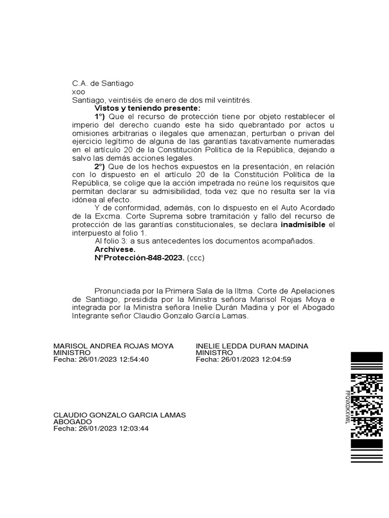 Corte Apelaciones de Santiago | PDF | Gobierno | Justicia