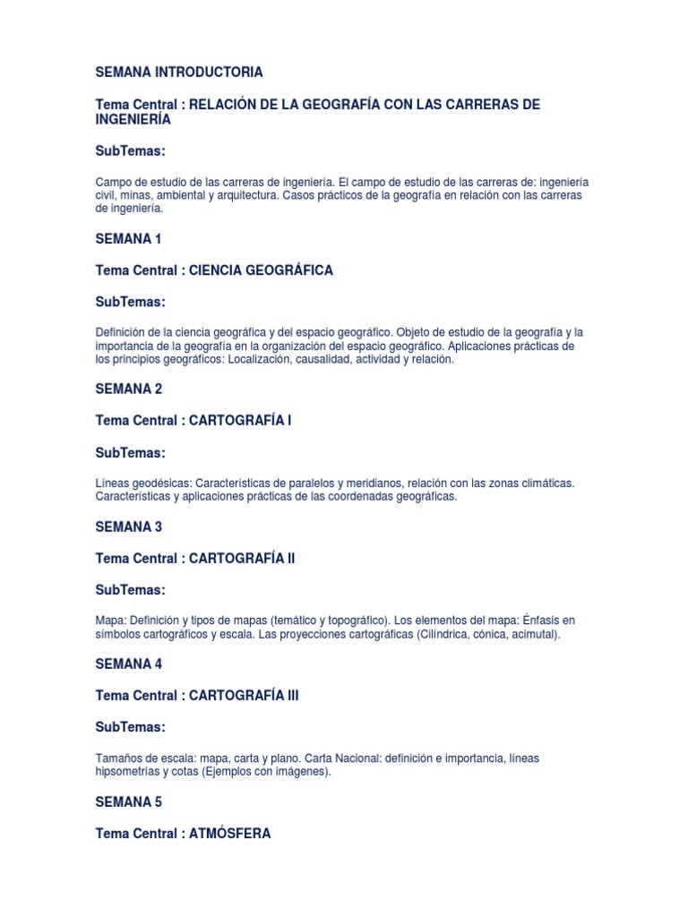 Temas de GEOGRAFIA | PDF | Clima | Perú