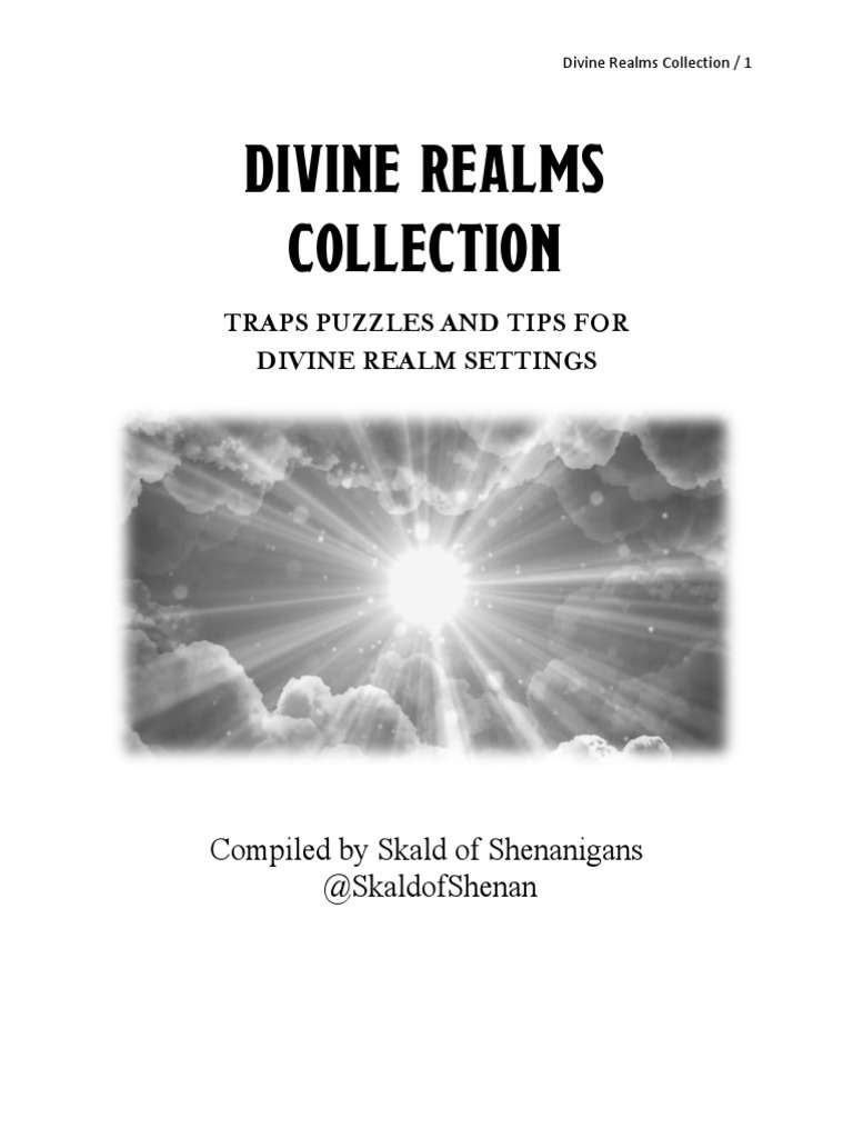 Divine Realms Collection Printer Friendly | PDF | Tabletop Role Playing ...