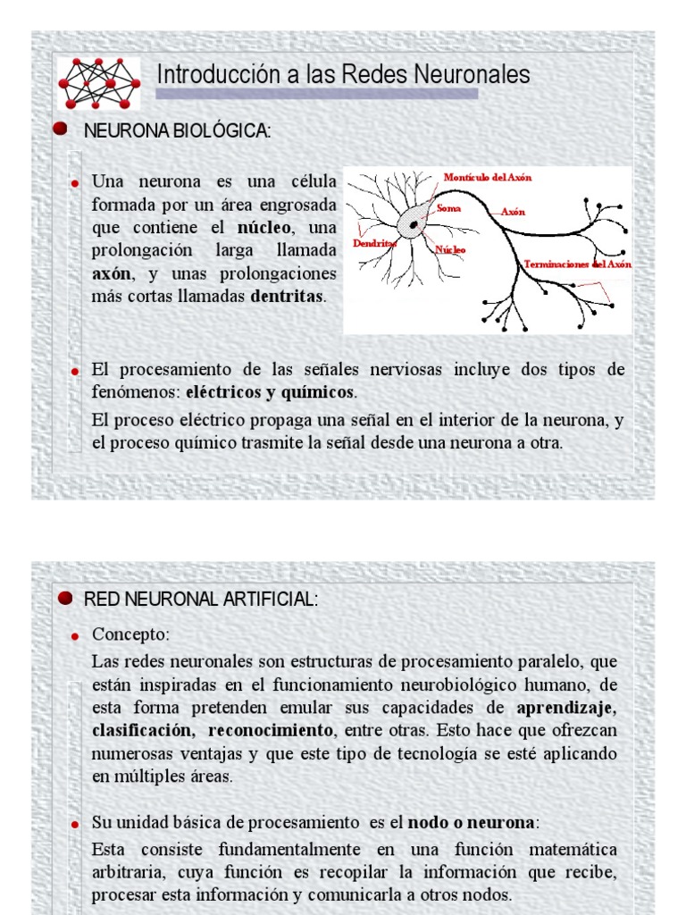 Redes Neuronal Es | PDF | Red neuronal artificial | Neurona
