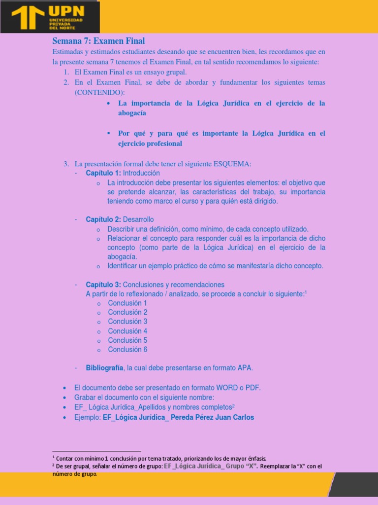 Semana 7 - Examen Final | PDF | Ensayos