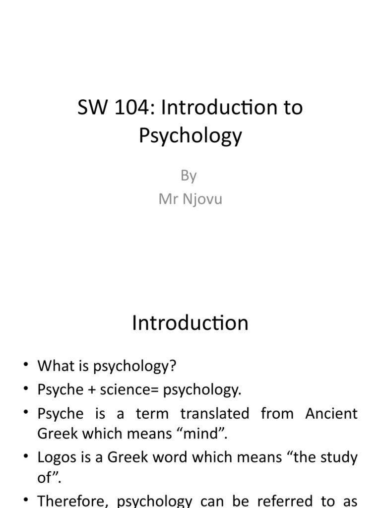 Introduction To Psychology Notes | PDF | Neuron | Neurotransmitter