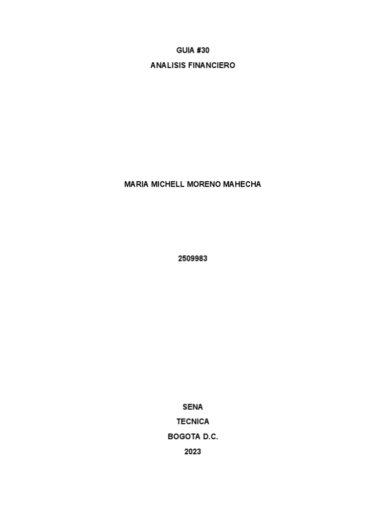 Guia 30 | PDF | Deuda | Liquidez de mercado